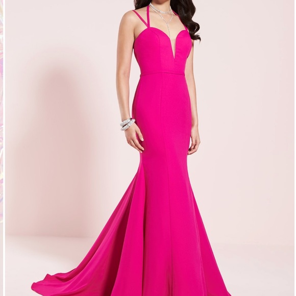Studio 17 | Dresses | Studio 7 Fuchsia Mermaid Prom Dress 12779 ...